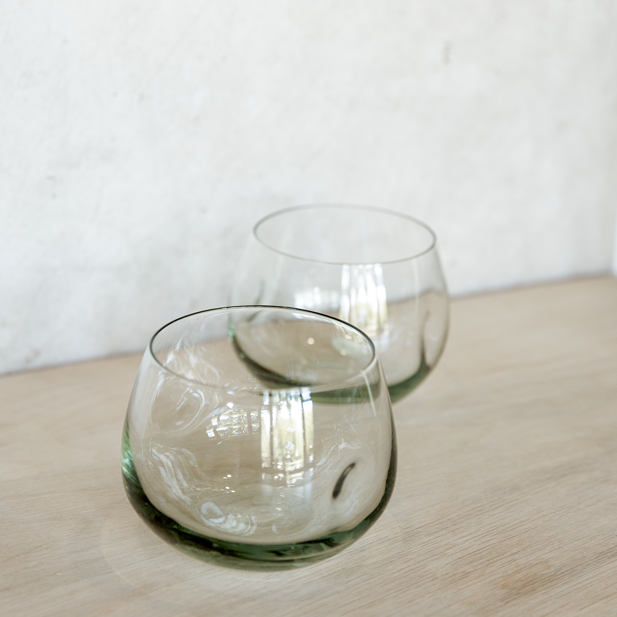 Riviera Dimple Glass - Mouth Blown | Recycled Glass – Kuier Collection